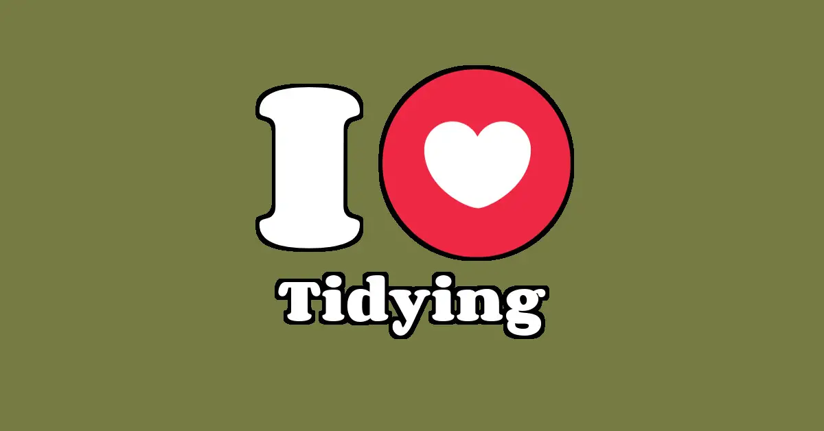 Tidying as a Passion - I Love IT